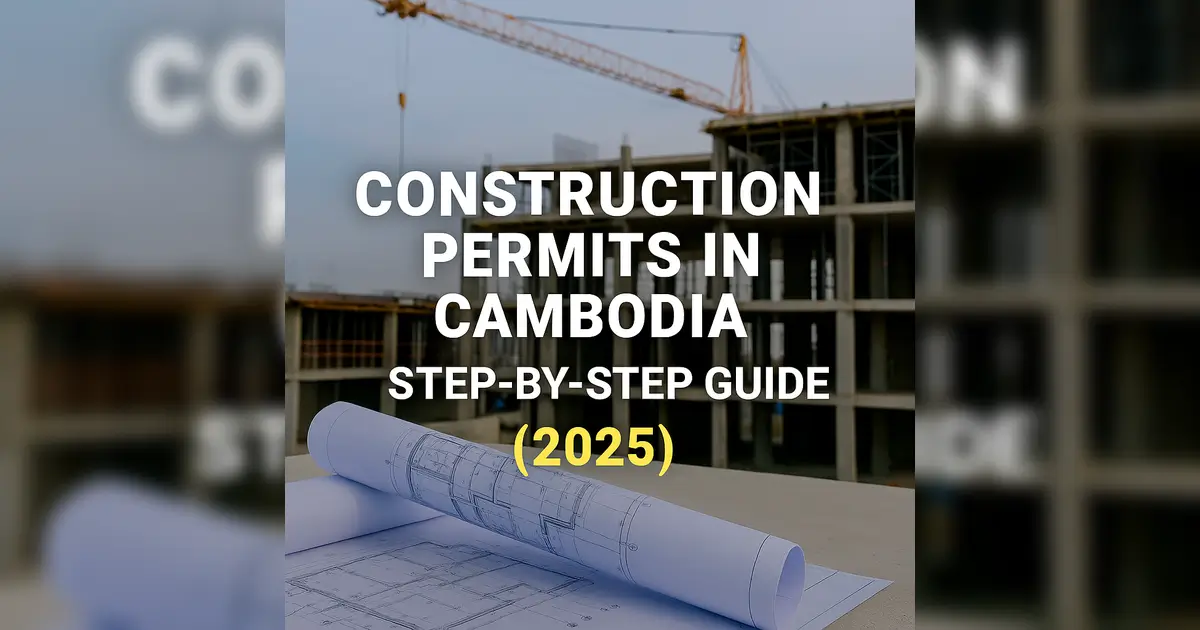Construction Permits In Cambodia: Step-by-Step Guide For Developers (2025)